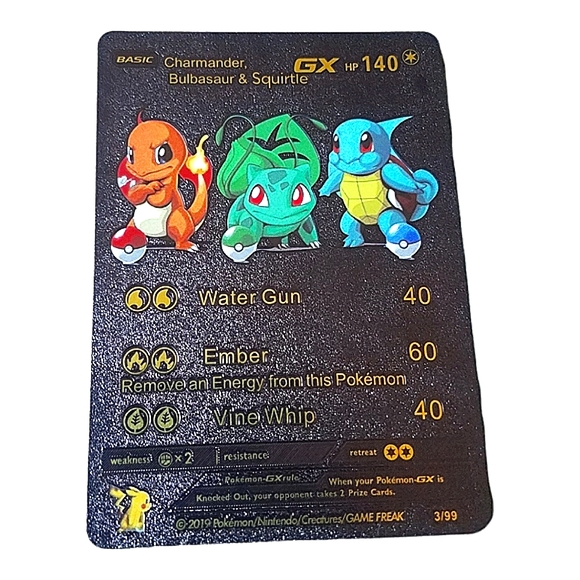 Nintendo | Other | Collectors Charmander Bulbasaur Squirtle Gx 4hp ...